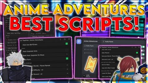 🦹upd 12 Anime Adventures Script Hack Gui Best Auto Farm Gem Farm