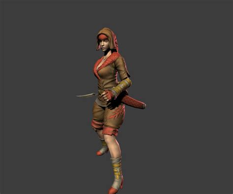 Artstation Soldier Female Dagger Game Assets