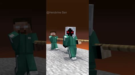 Help Herobrine Win Tug Of War Vs Superheroes Minecraft Shorts Herobrine Tugofwar Challenge