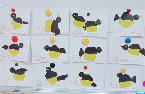 Аппликация «Синичка в средней группе 1 фото Воспитателям детских садов школьным учителям и