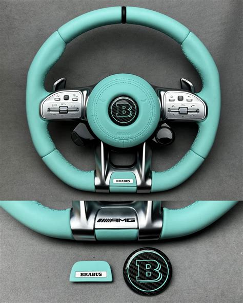 Brabus Tiffany Emblem Badge Set For Amg Steering Wheels