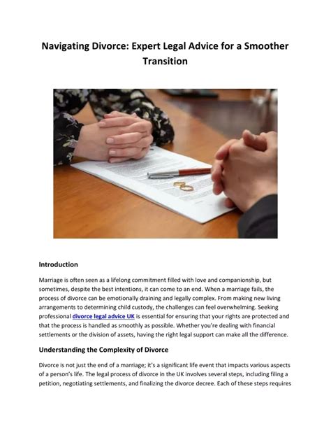 Ppt Navigating Divorce Expert Legal Advice For A Smoother Transition