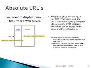 SAS ODS HTML PPT Web Design And HTML Internet