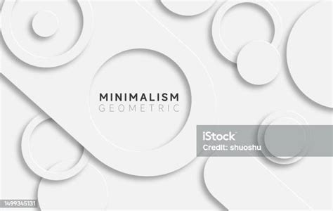 추상 회색 페이퍼컷 원형 줄무늬 기하학적 배너 패턴 배경 3차원 형태에 대한 스톡 벡터 아트 및 기타 이미지 3차원 형태 곡선 그림자 Istock