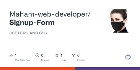 Github Maham Web Developersignup Form Use Html And Css