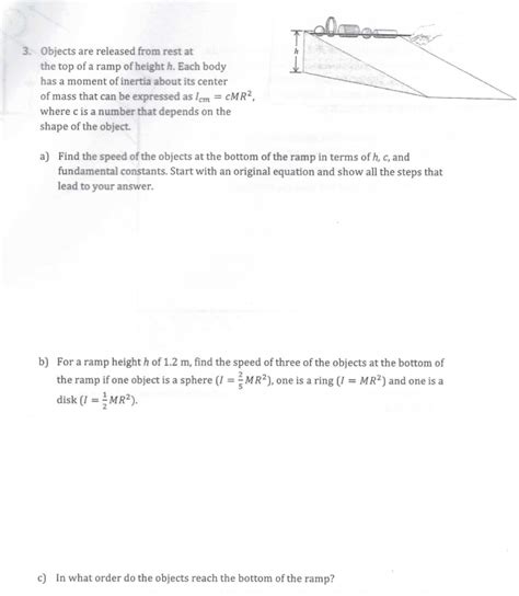 Solved Objects Are Released From Rest At The Top Of A Chegg