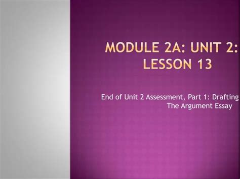 Ppt Module 2a Unit 2 Lesson 13 Powerpoint Presentation Free Download Id 2874450