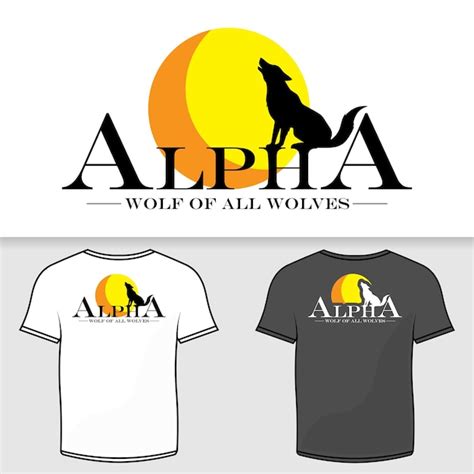 Tshirt에 대 한 늑대 벡터 디자인 컬렉션 프리미엄 벡터