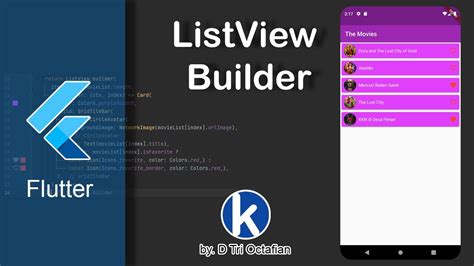 Pengenalan Listview Builder Pada Flutter Youtube