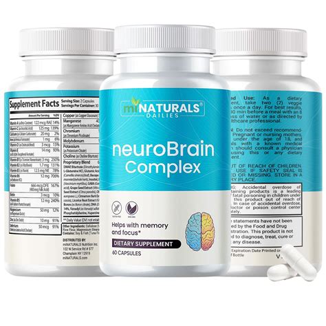 Brain Memory Supplement Advanced Formula For Seniors 60 Ct Caffein
