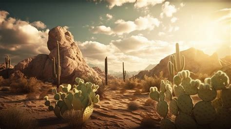 Desert Summer Powerpoint Background For Free Download Slidesdocs