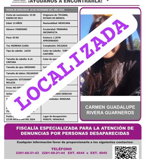 Carmen Guadalupe Rivera Guarneros Pa Desactivadas Fiscalía General