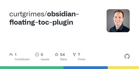 Github Curtgrimesobsidian Floating Toc Plugin
