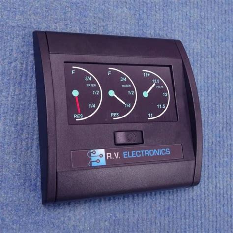 Rv Electronics Lcd 2 Tank Water Level Indicator And Voltmeter Rv Caravan Lcd