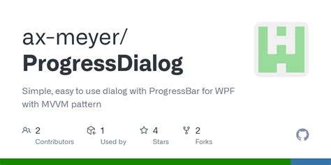 Github Ax Meyerprogressdialog Simple Easy To Use Dialog With