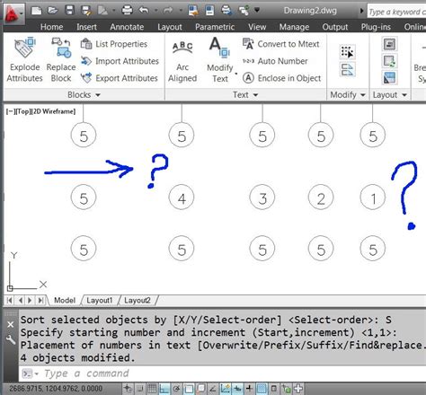 Auto Numbering In Autocad Mirrornew