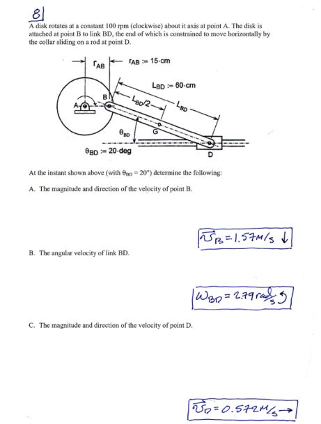Solved And A Disk Rotates At A Constant 100 Rpm Clockwise
