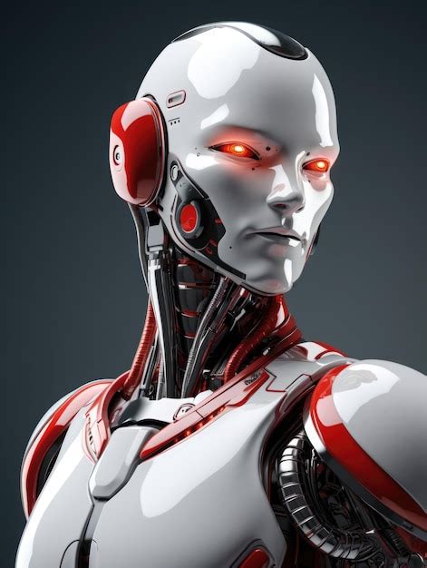 Premium Ai Image A Friendly And Cheerful Gender Neutral Humanoid Robot