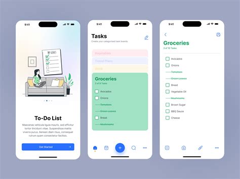 To Do List App App Design Layout To Do List App Design Inspiration