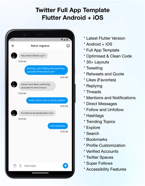 Twitter Full App Template Flutter Android Ios Initappz