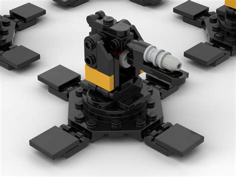 Lego Moc Helldivers 2 Sentries Somewhat Minifig Scale By