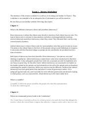 Exam 1 Review Worksheet 1 Docx Exam 1 Review Worksheet The Intention Of This Review