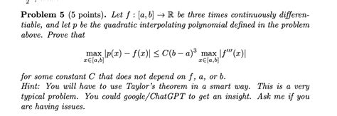 Solved Problem Points Let F A B R Be Three Times Chegg Com