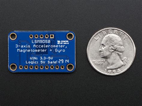 Adafruit 9 Dof Accelmaggyrotemp Breakout Board Lsm9ds0 Id 2021