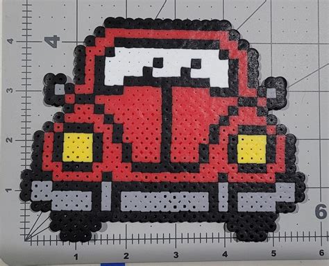 Red Volkswagen Slug Bug Perler Beads Etsy