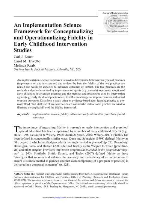 pdf an implementation science framework for conceptualizing and