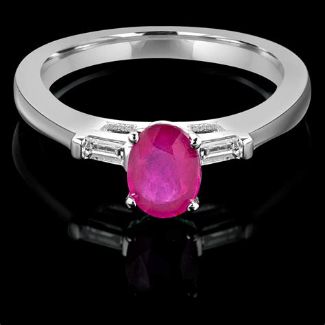 Ruby Gemstone Ring Bijoux Majesty