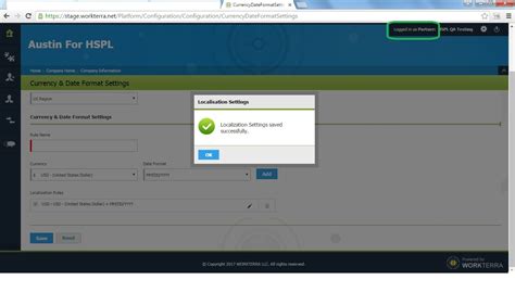 Nf 357 Confirmation Message Is Not Displaying After Saving Currency