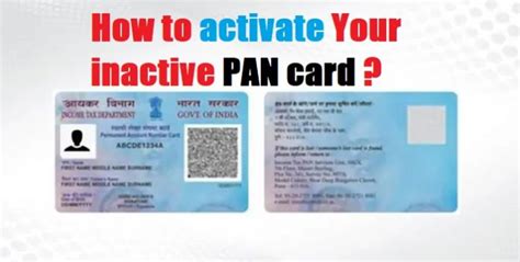 How To Activate Your Inactive Pan Card