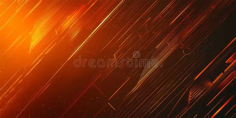 A Futuristic Burnt Orange Abstract Background With Glowing Neon Light Streaks Creating A High