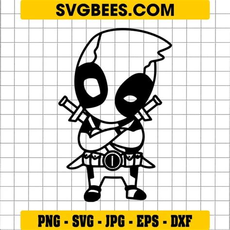 Deadpool Silhouette Svg Cut File Svgbees