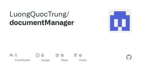 GitHub LuongQuocTrung DocumentManager