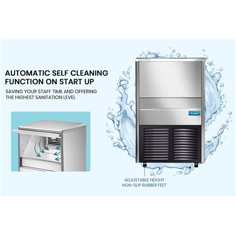 Buy Polycool 45kg Ice Maker Commercial Freestanding Stainless Steel