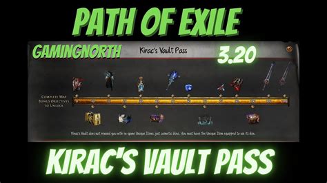 Path Of Exile Kiracs Vault Pass 320 Rewards Youtube