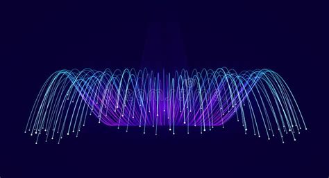 Network Of Lines And Connected Spheres 3d Render Illustration Stock Illustration Illustration