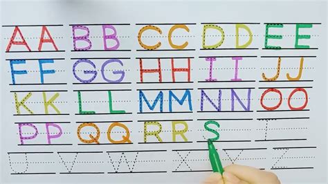 영어놀이 영어 노트에 점선 따라 알파벳 따라 쓰기 한번 더 영어 노트에 알파벳 쓰기 Alphabet Song 들으며 즐겁게 알파벳 놀이 해 보아요 Youtube