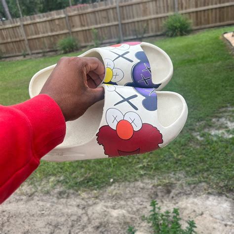 Elmo Yeezy Slides Condition Pretty Good Dont Want Depop