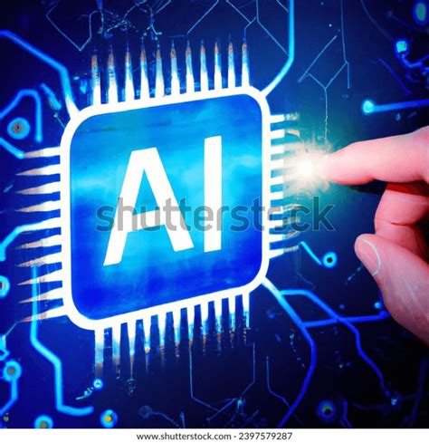 Artificial Intelligence Machine Learning Technology Finger Ai Generated