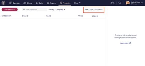 Manage Categories And Add Products Mangomint