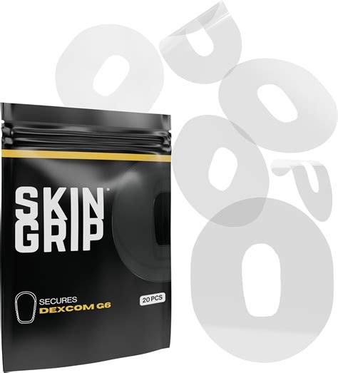 Waterproof Skin Grip Adhesive Patches For Dexcom G6 Cgm 20 Pack Long Lasting Protection In