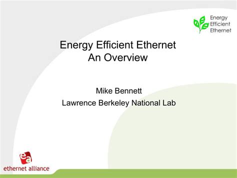 Energy Efficient Ethernet
