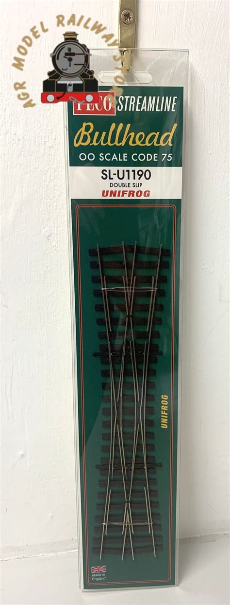Peco Sl U1190 Oo Gauge Code 75 Bullhead Rail Double Slip Agr Model