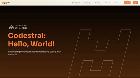 Codestral Mistral Ai推出的代码生成模型，支持80编程语言 Ai工具集