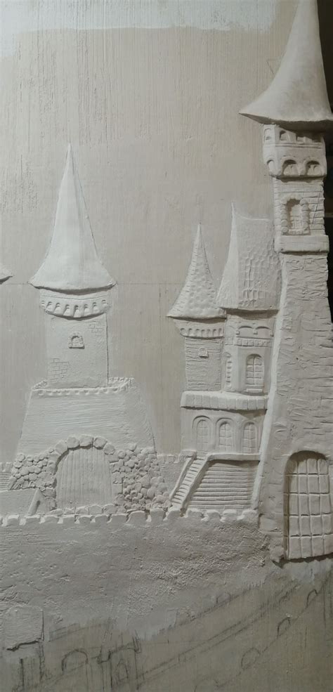 Художественная лепка Замок из гипса