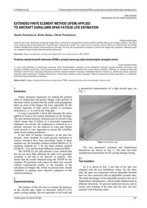 Pdf Extended Finite Element Method Xfem Applied To Dokumentips