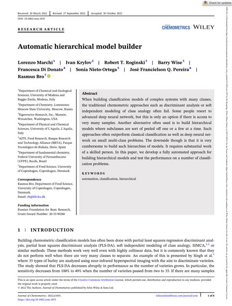 Pdf Automatic Hierarchical Model Builder